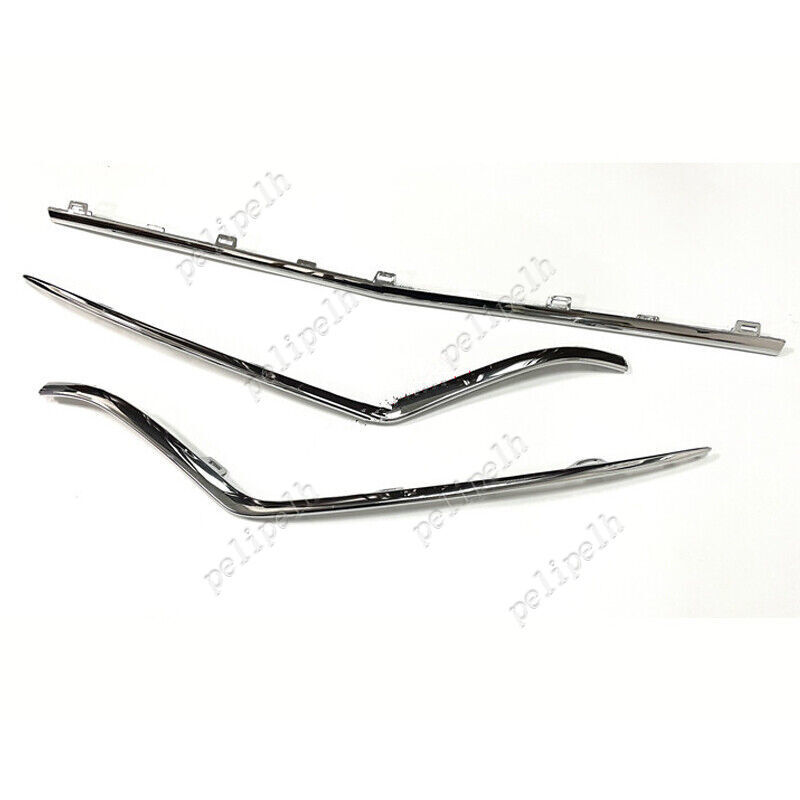 Front Bumper Moulding Trim For Mercedes Benz GLE W167 2020-2022,Chrome ...
