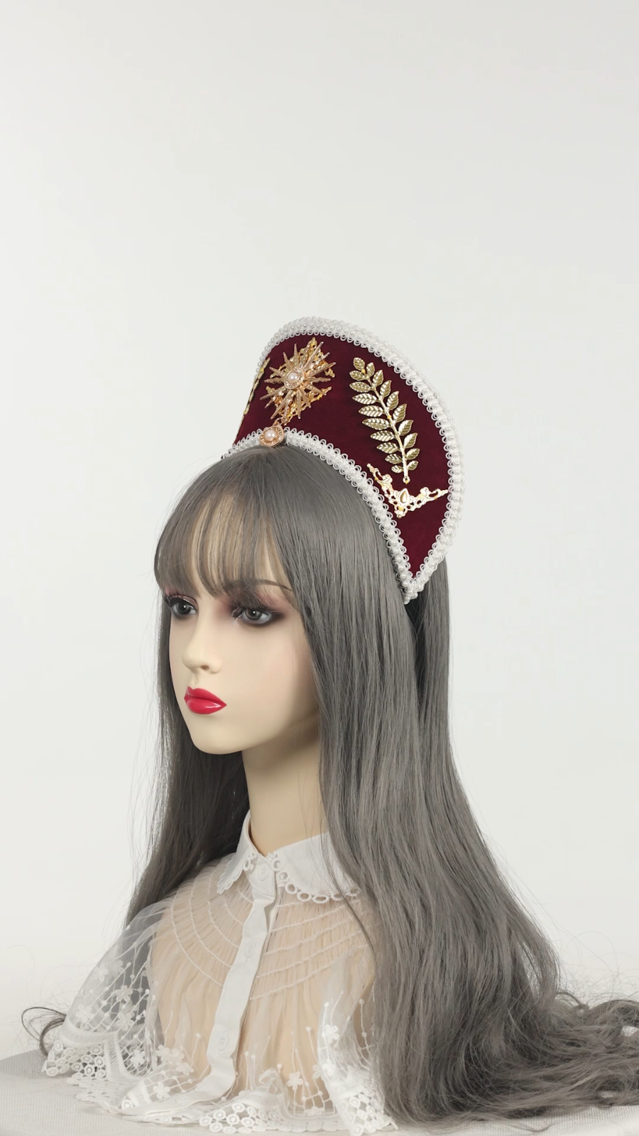 Women Tudor Renaissance Headpiece Medieval Royal French Hood Coronet ...