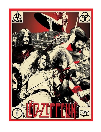 Rare Led Zeppelin Rock band Poster for True Fans , Poster Wall Art ...