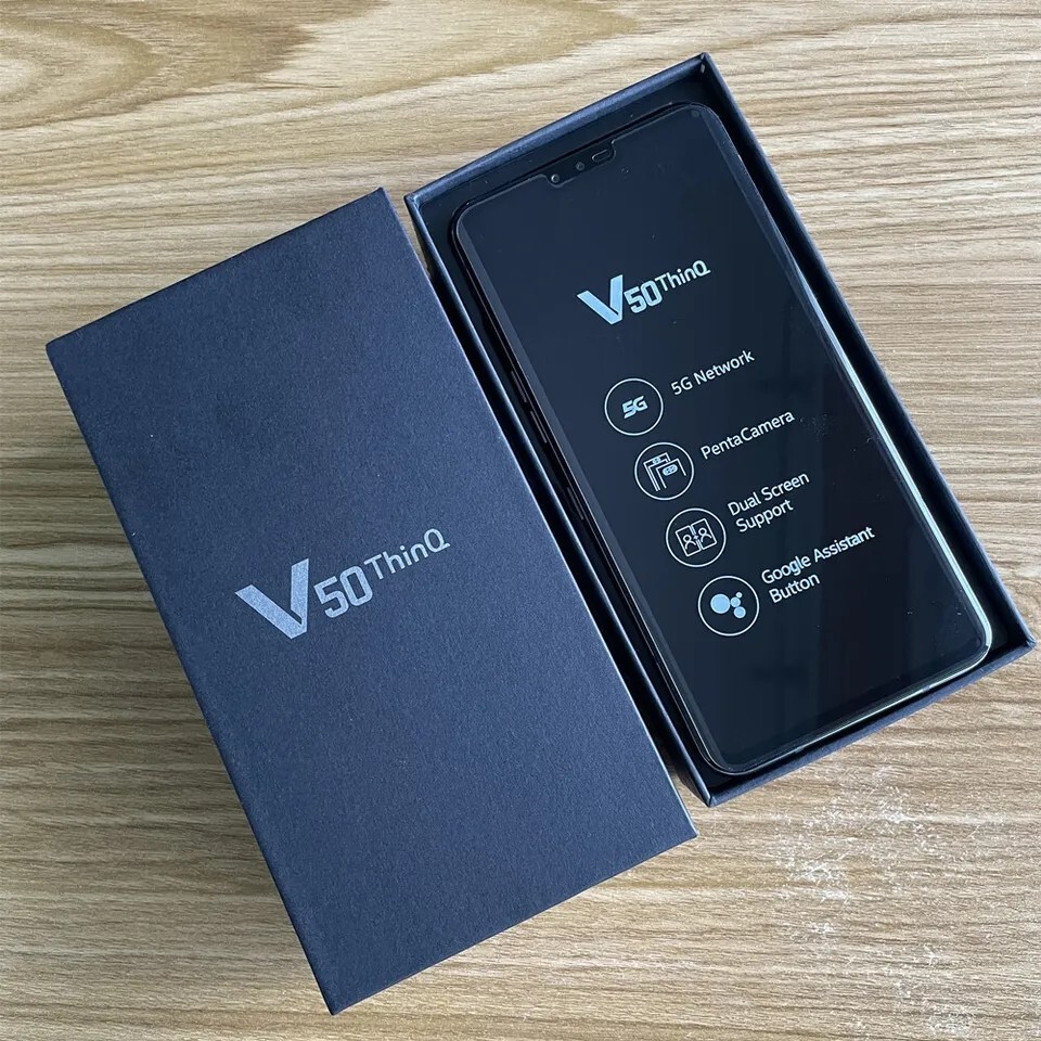 LG V50 ThinQ - 128 GB - Black (Unlocked) (Single SIM) for sale online ...