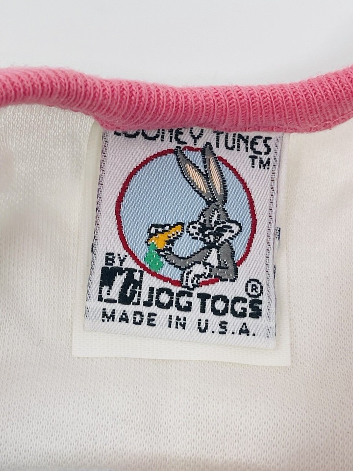 NWT Jog Togs Looney Tunes Tweety Bird Ringer Style T-Shirt Tee Made In ...