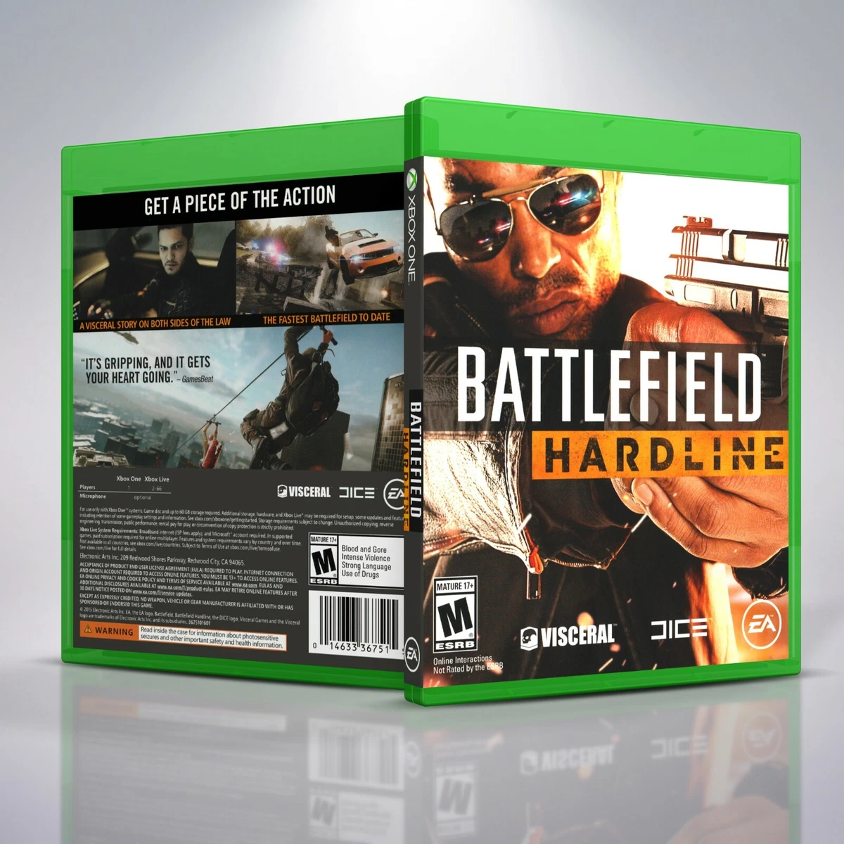 Battlefield Hardline Cover Xbox 360