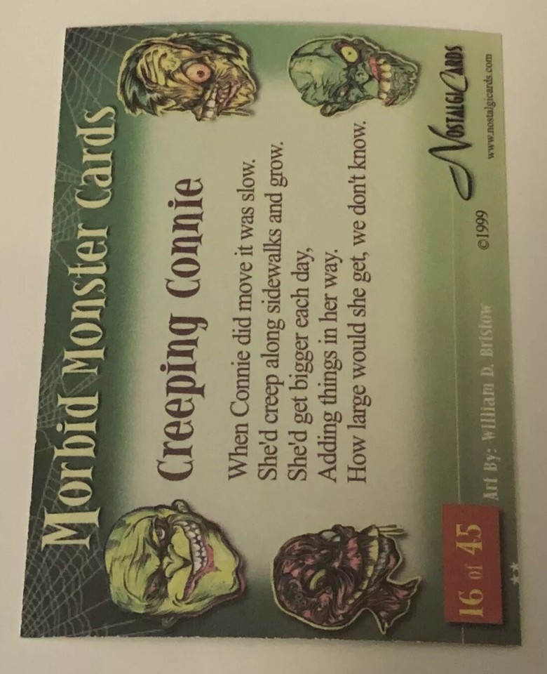 1999 Morbid Monster Cards #16 | eBay