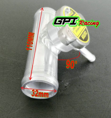 FOR 32mm 1-1/4" o.d All Aluminum In-Line Radiator Hose Connector Filler ...
