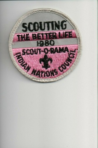 1980 Indian Nations Council Scouting The Better Life Scout-O-Rama patch ...