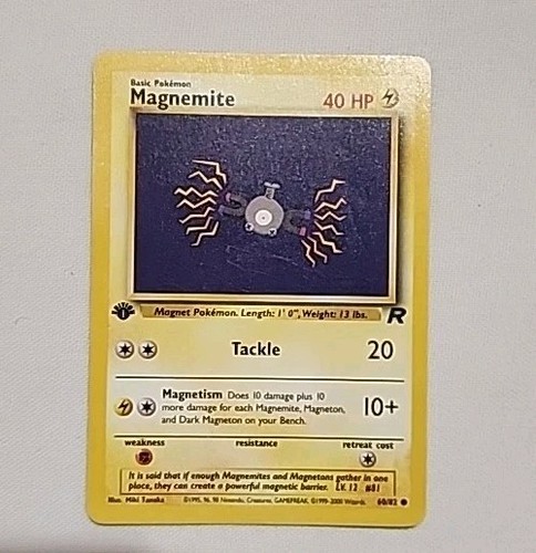 Pokemom TCG-Magnemite 60/82 Team Rocket-1st Edition -Pokemon TCG | eBay