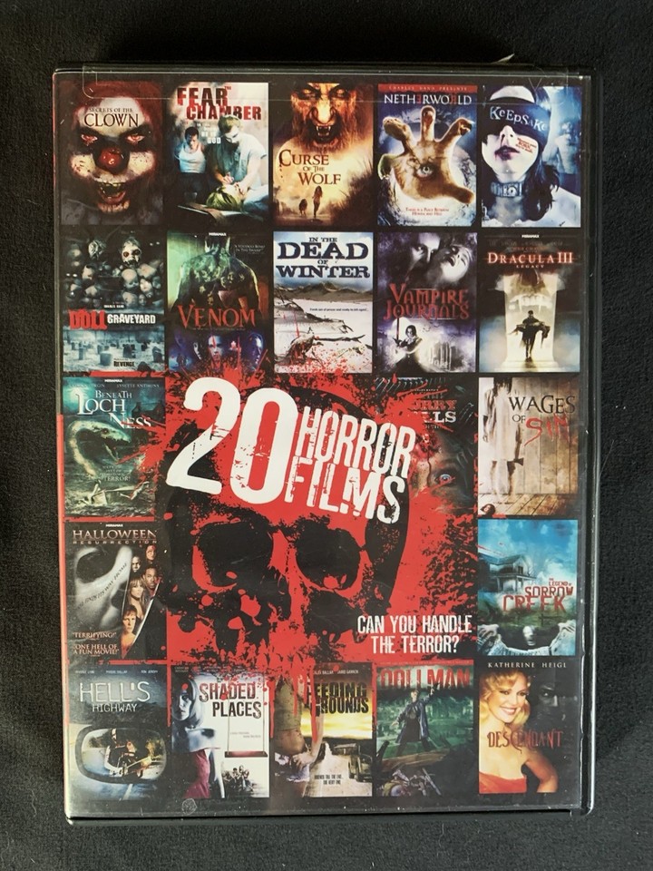 5 Horror DVD lot with 55 Horror Movies Combined. Horror, Slasher, Gore ...