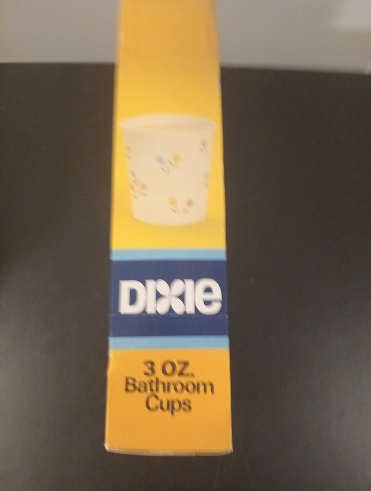 Vintage 1986 Dixie Bathroom Cups Tulips Flowers 200 Count 3 oz Cup Sealed Box | eBay