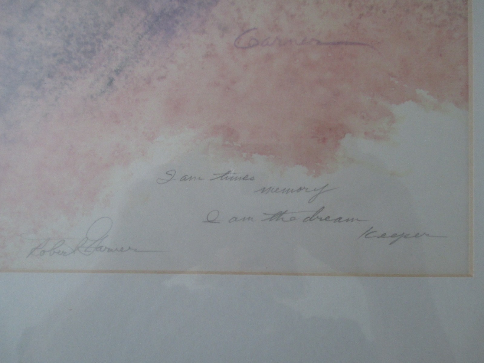 Signed Robert Garner Native American Dream Keeper Portrait 611A | eBay