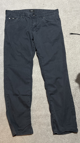 Hugo Boss Nebraska dark Blue Denim Straight Leg Jeans UK Men's Size M ...