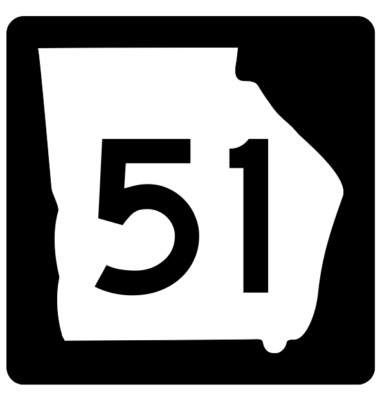 Georgia State Route 51 Sticker Decal | eBay