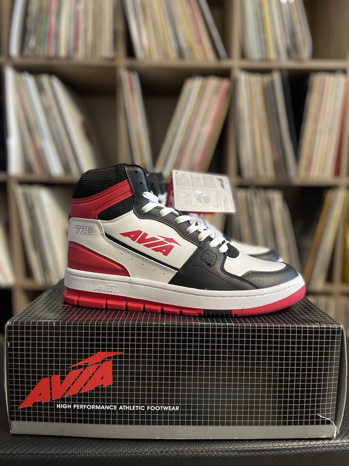 Avia 720 Size 11 Men "RED AND WHITE 'Hi Top Basketball Sneakers New ...
