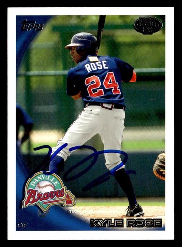 Kyle Rose signed auto 2010 Topps Pro Debut #403 card Danville Braves | eBay