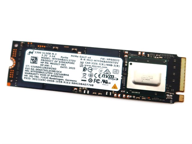 MICRON 2300 MTFDHBA512TDV 512GB TLC M.2 2280 NVME PCIE GEN3 X4 SSD ...