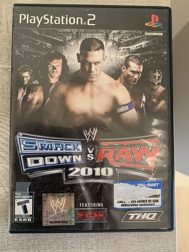 WWE SmackDown vs. Raw 2010 Featuring ECW PS2 DISK & CASE No MANUAL ...