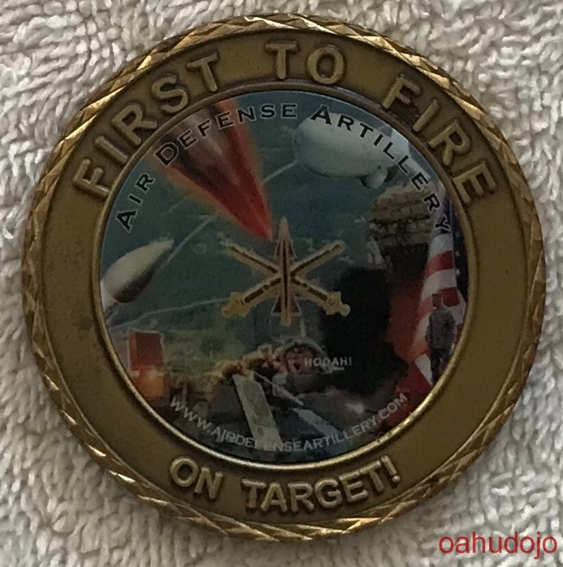 AIR DEFENSE ARTILLERY Challenge Coin First to Fire on Target! | eBay