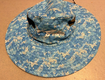 Blue Aquatic Camo Boonie Hat - 8 FANS - Rain Repellent | eBay