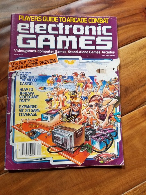 Vintage 1980s Electronic Games Video Gaming Arcade Magazine July 1983 ...