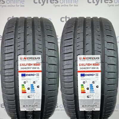 2X New 245 40 17 NEREUS NS601 95W XL 245/40R17 2454017 *C/B RATED* (2 ...