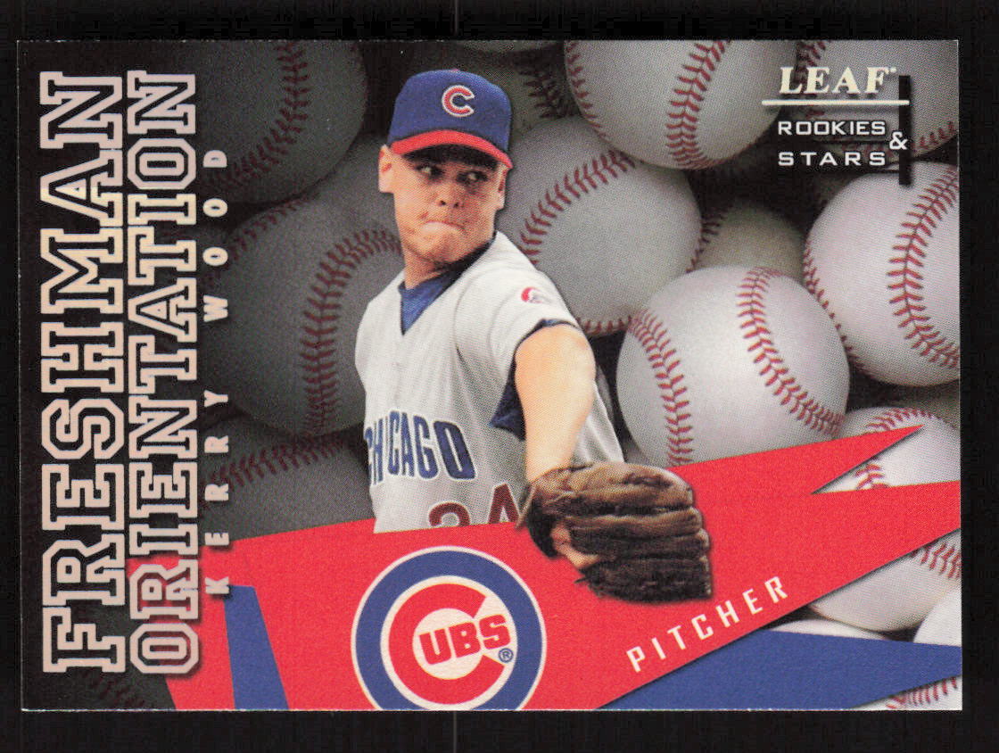 1998 Leaf Rookies & Stars Freshman Orientation #16 Kerry Wood Cubs ...