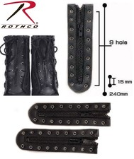 Leather Boot Zippers 9 Hole Eyelet Military Combat or Jungle BOOTS Lace ...