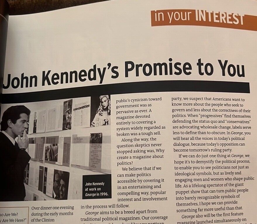 George Magazine Farewell May 2001 Final issue John Kennedy JFK Jr | eBay