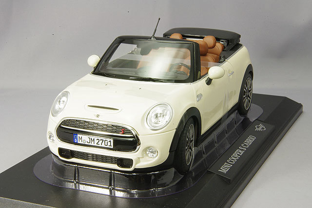 NEW Mini Cooper Cabrio Convertible F57 Diecast Miniature 1:18 White ...