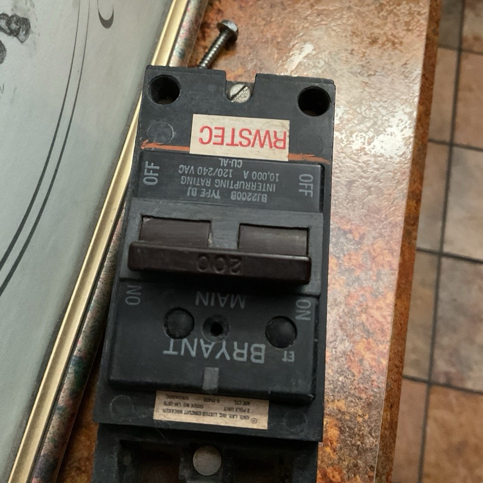 Bryant BJ2200 200 Amp 2 Pole Circuit Breaker Cutler-Hammer Type BJ ...