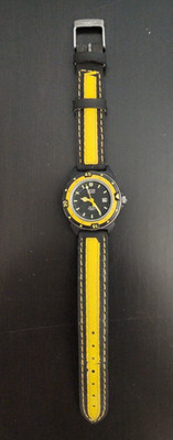Vintage SECTOR Expander Yellow & Black Watch - USED - See Photos - AS ...