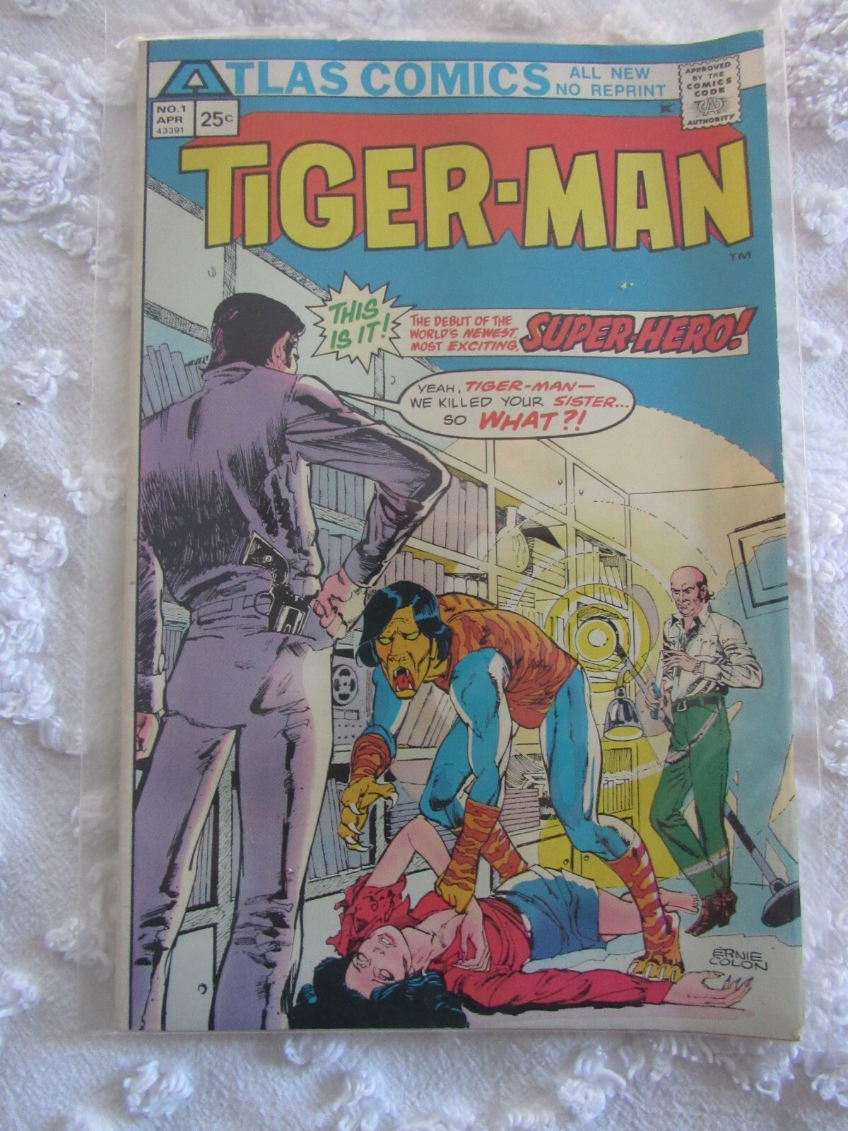 ATLAS COMICS - TIGER-MAN - NO 1 - 1975 | eBay