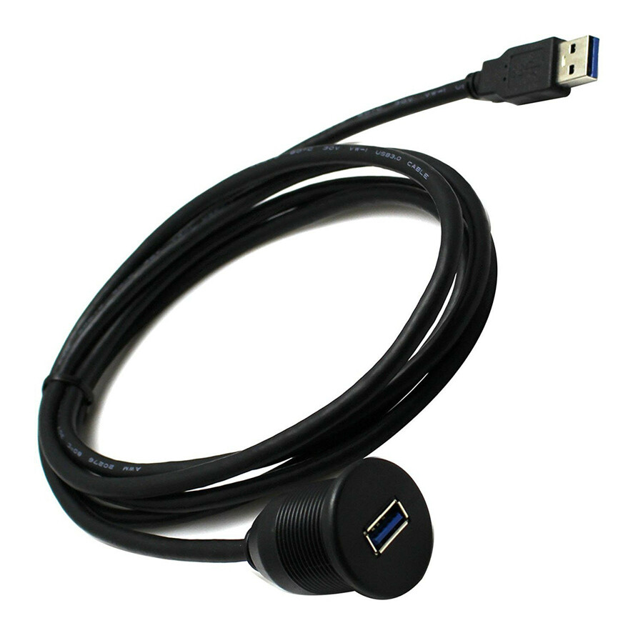 3ft/1M Car Dashboard Center Console USB 2.0 Extension Lead Cable For ...