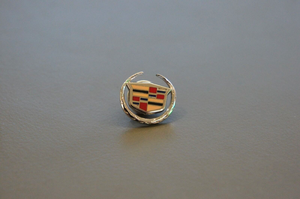 Cadillac Classic Crest Logo Collectible Silver Metal Pin Badge NIB ...