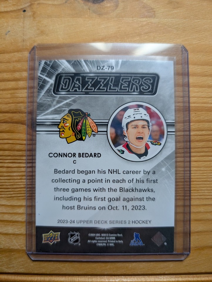 2023-24 Upper Deck Series 2 Dazzlers Blue Rookies Connor Bedard #DZ-79 ...