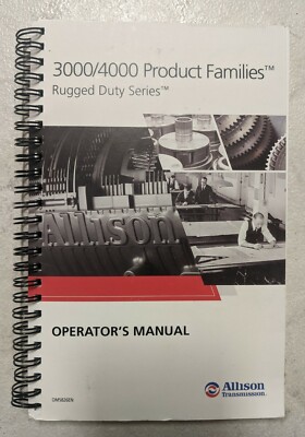 Allison 3000/4000 Series 5th Generation Controls With Fuelsense ...