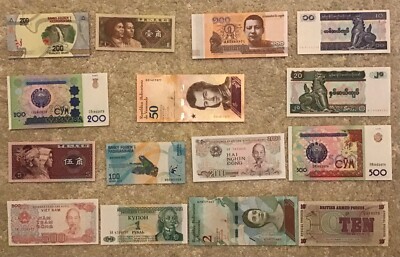 Lot Of 15 World Banknotes. All Different. All Unc. All Genuine | eBay UK