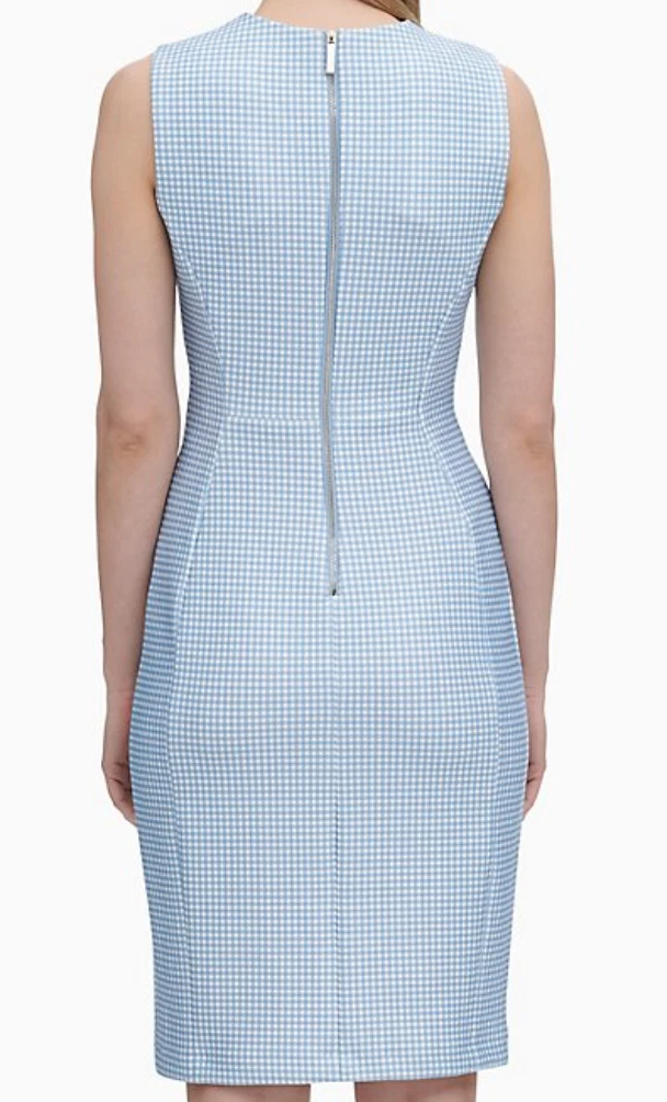 Light Blue Sheath Dress