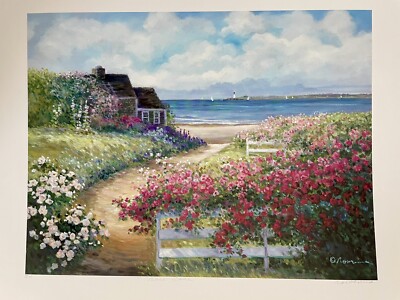 Rowenna Dodge Anderson Landscape " ROSE LANE " Hand-Signed 15x21 | eBay