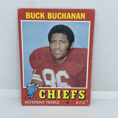 1971 Topps Football #13 Buck Buchanan Kansas City Chiefs | eBay