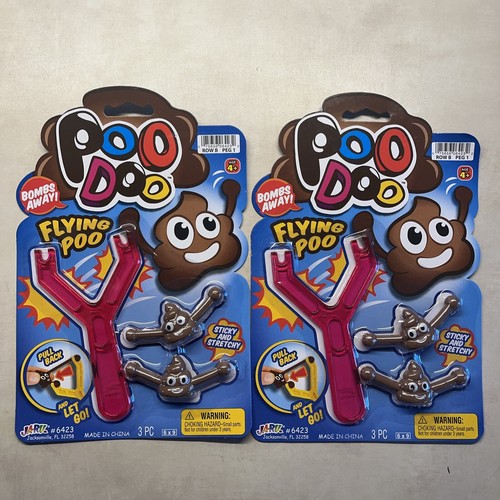 Ja-Ru Poo Doo Flying Poo Slingshot Toy Game Kids Adults Gag Gift Pink ...