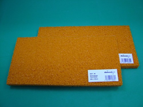 Pack of 2 refills for sponge rubber tiling grout float 280x140mm, 16mm ...