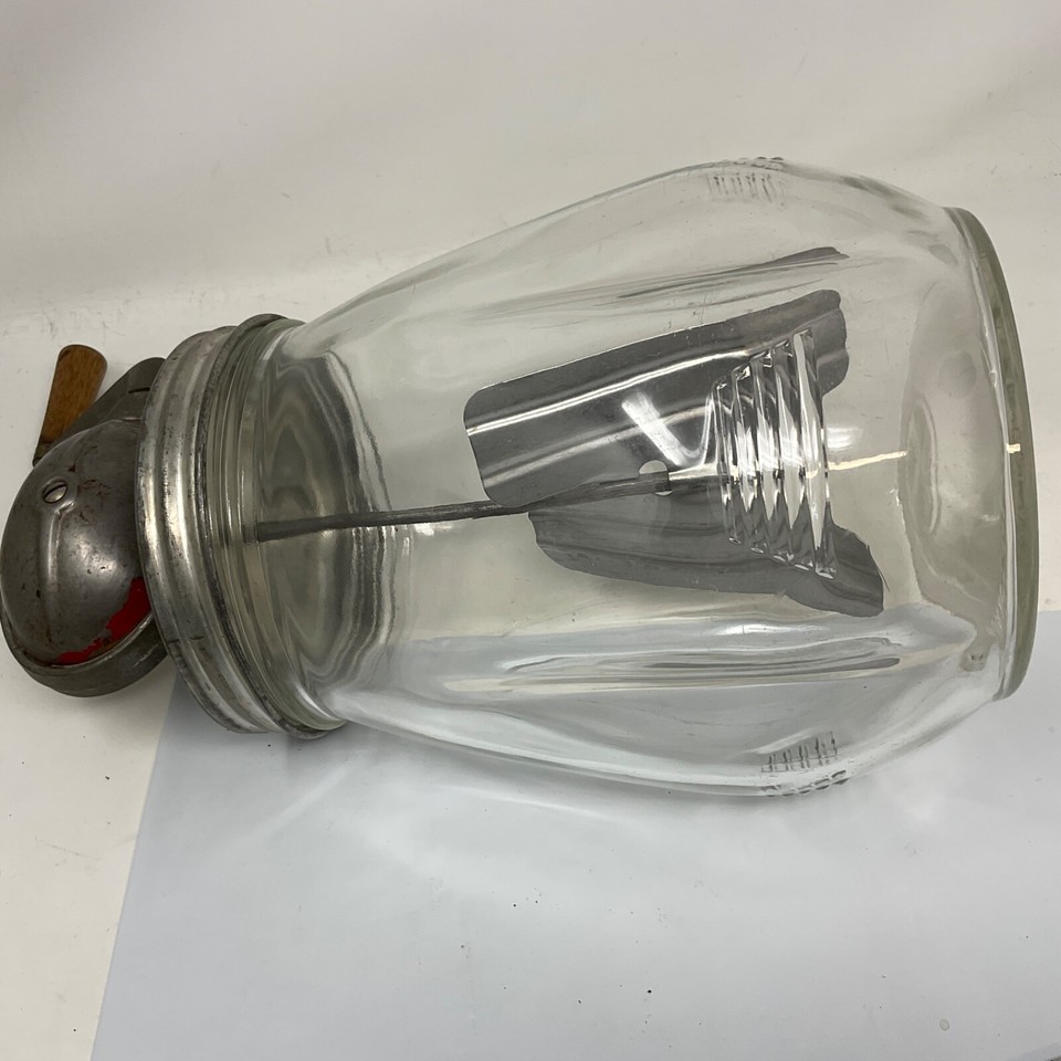 Antique Butter crank Churn Dazey Corp sz 4 large glass & metal | eBay