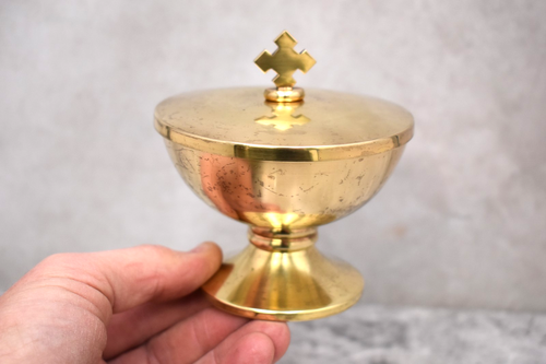 Used Small Ciborium, Perfect for Day Chapel, 4" ht. (CU2213) chalice co ...
