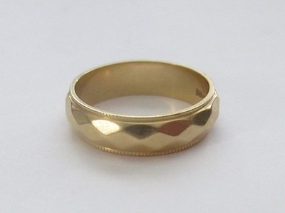 14k Multi-faceted Gold Ring, 4.3 grams, Size 6.25 | eBay
