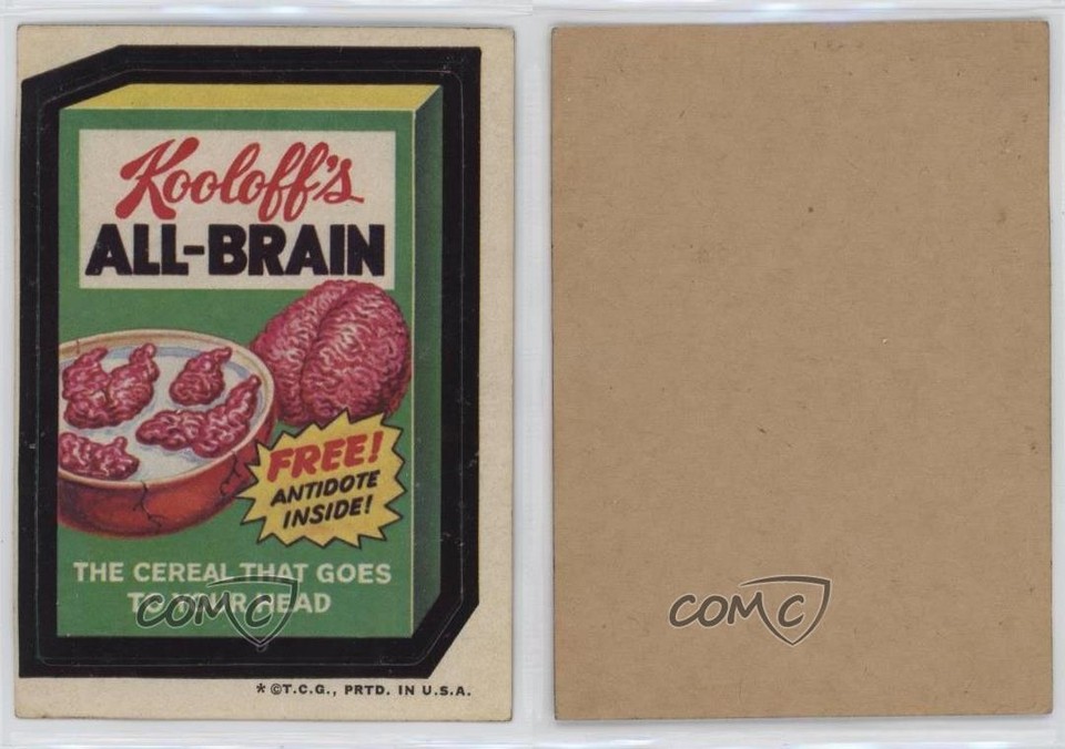 1973 Topps Wacky Packages Series 2 All-Brain Cereal 0nr3 | eBay
