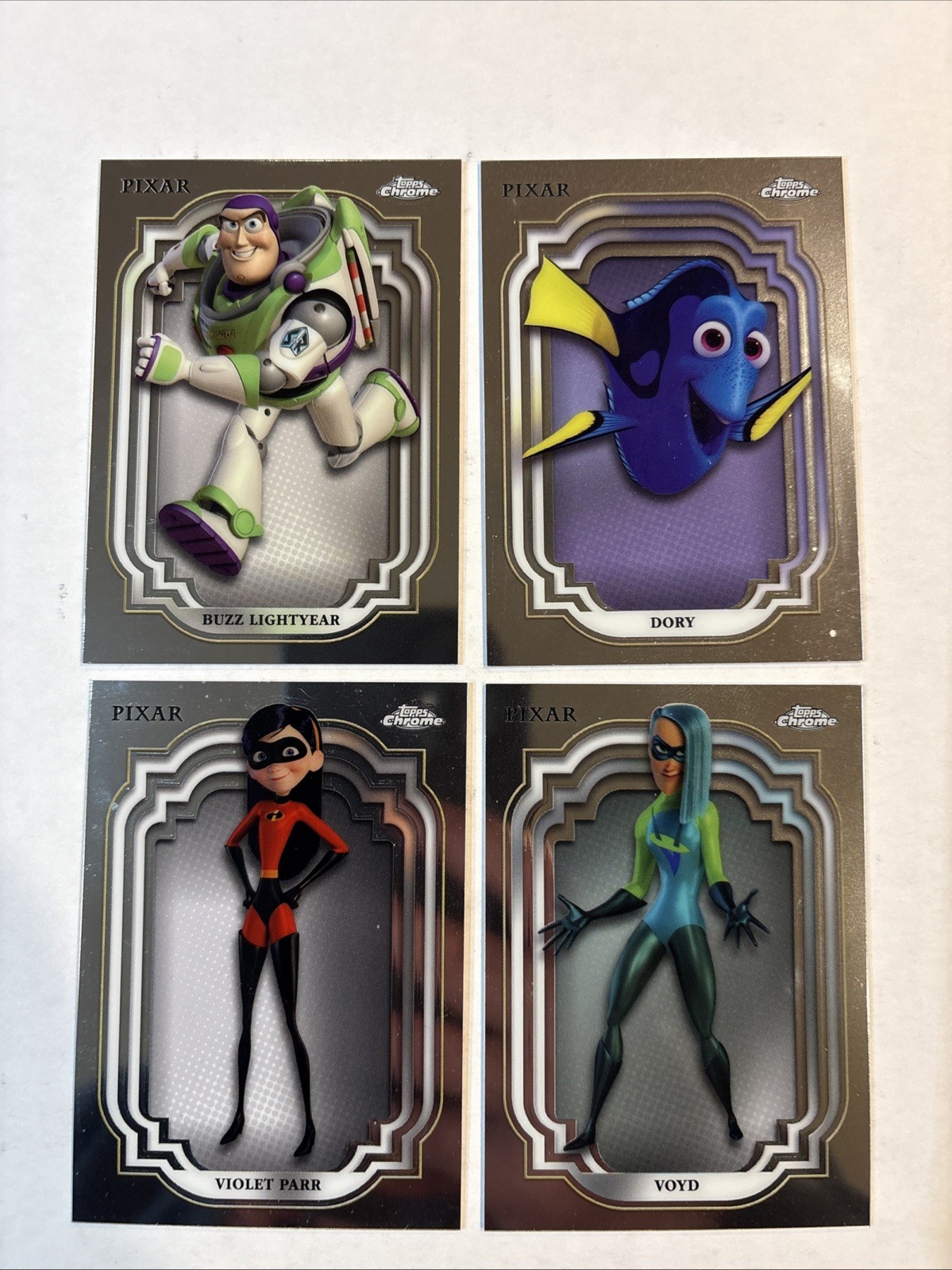 2024 Topps Chrome Disney Pixar 4-Card Lot Buzz Dory Violet Voyd | eBay