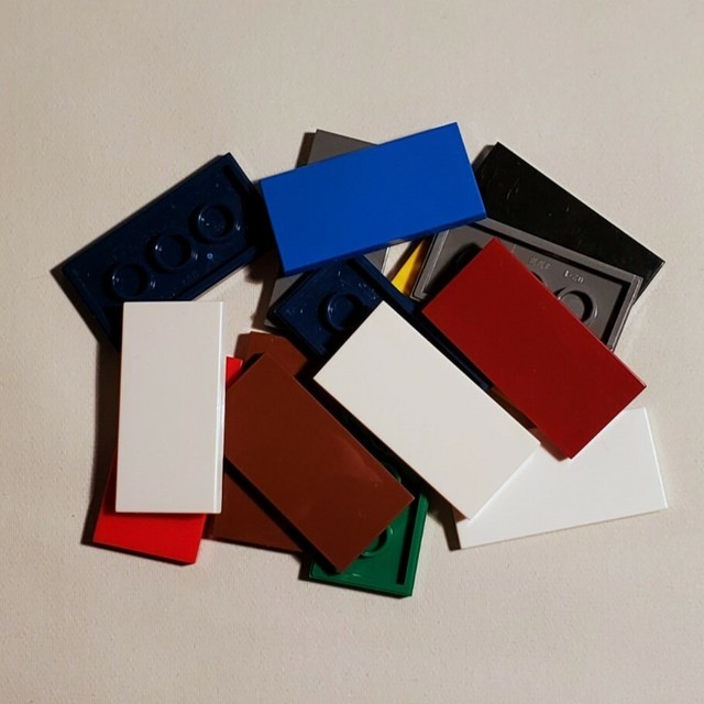 Lego Lot of 20 2x4 Flat Tile Smooth Finish Random Colors | eBay