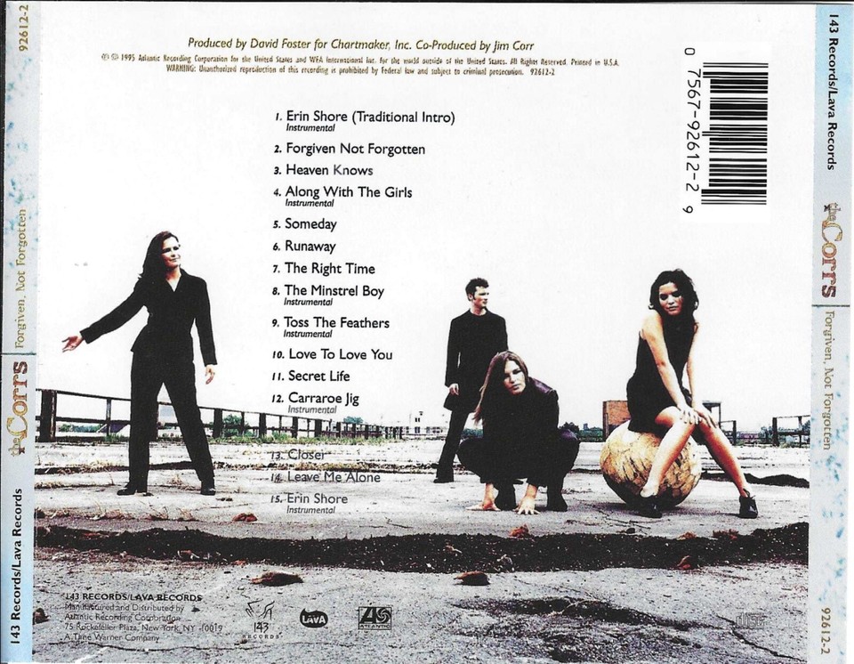 The Corrs - Forgiven, Not Forgotten CD 1995 75679261229 | eBay