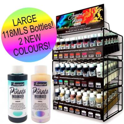 Jacquard Pinata Alcohol Inks 118ml Large Bottles – Clay, Resin, Yupo ...
