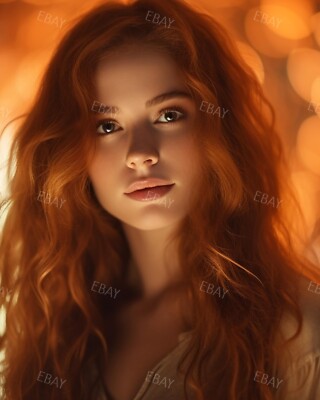 Redhead Girl Model Photo Risque 8x10 Art Print C2712 | eBay