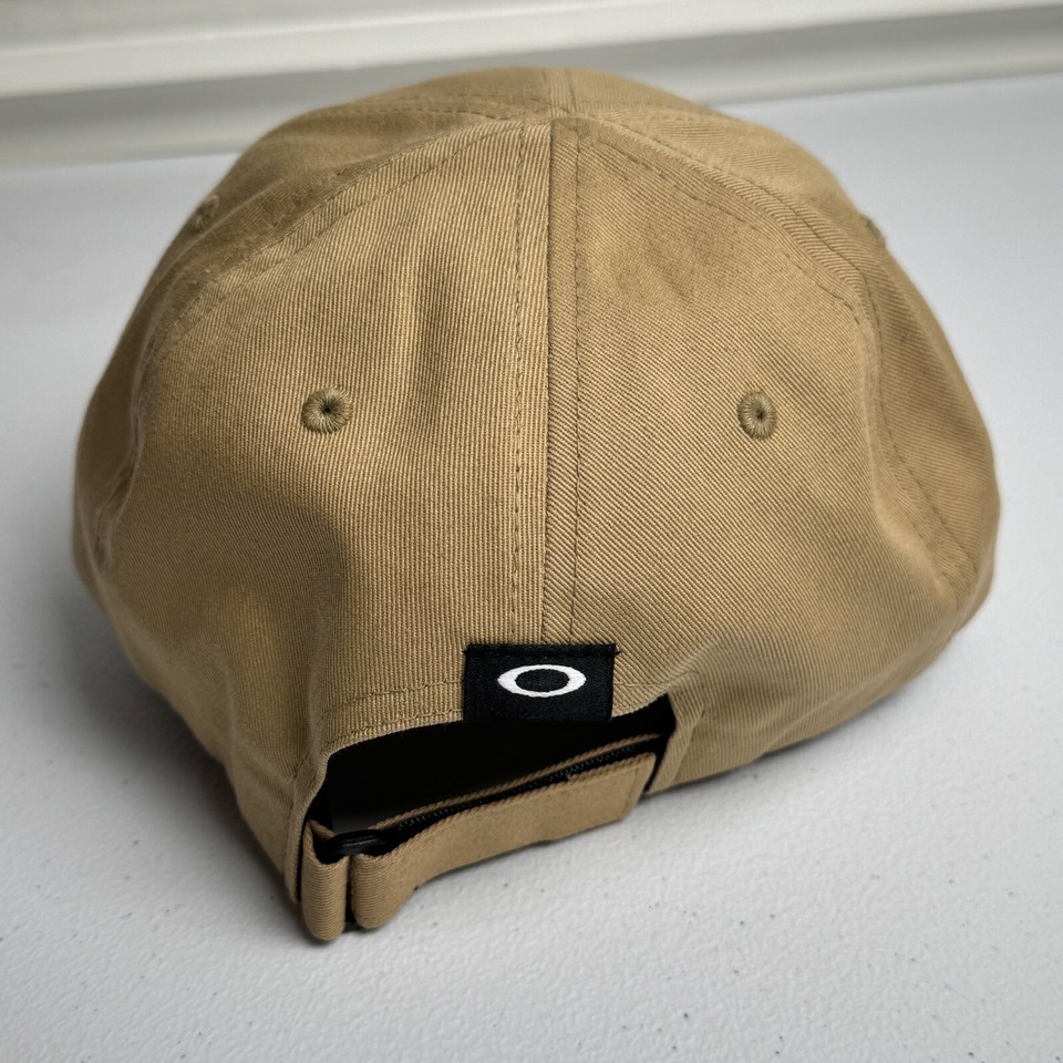 Oakley Logo Cap Mens OS SnapBack Tan Tech Flex Fit Baseball SAMPLE NWT ...